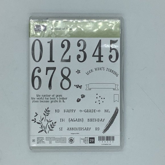 Stampin' Up! | Design | Stampin Up Number Of Years Numbers Phrases ...